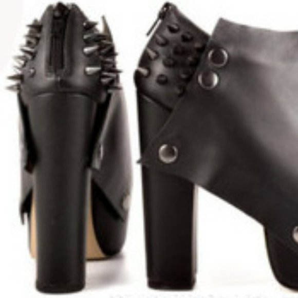 ELLY CLAY | Shoes | Killer Designjenuine Leather Missy Spiked Platform ...
